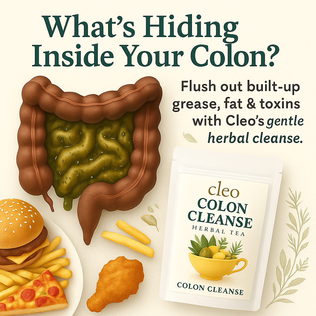 CLEO Colon Cleanse Tea – Herbal Detox for Mucus, Sugar, Toxin Buildup ...