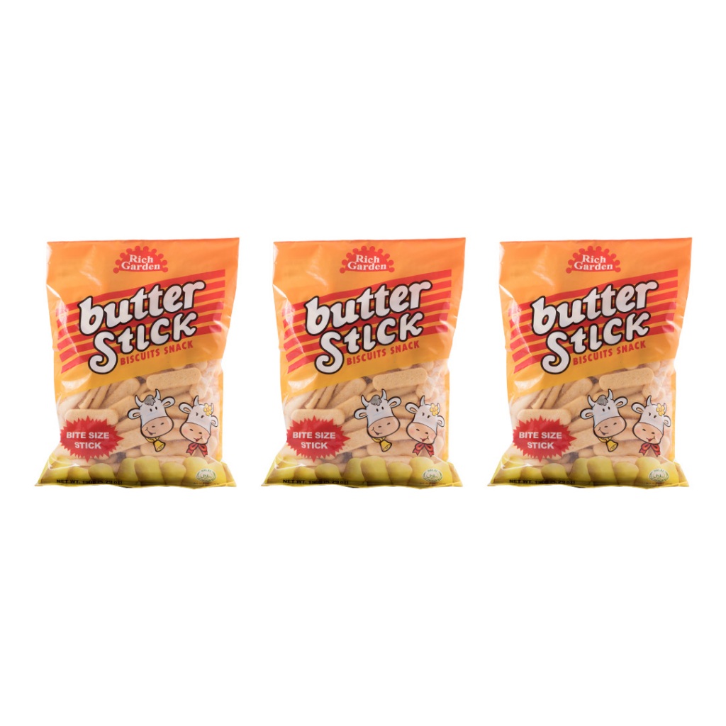 SALE BUNDLE OF 3 - RICH GARDEN BUTTER STICK BISCUIT SNACK (150g x 3 ...