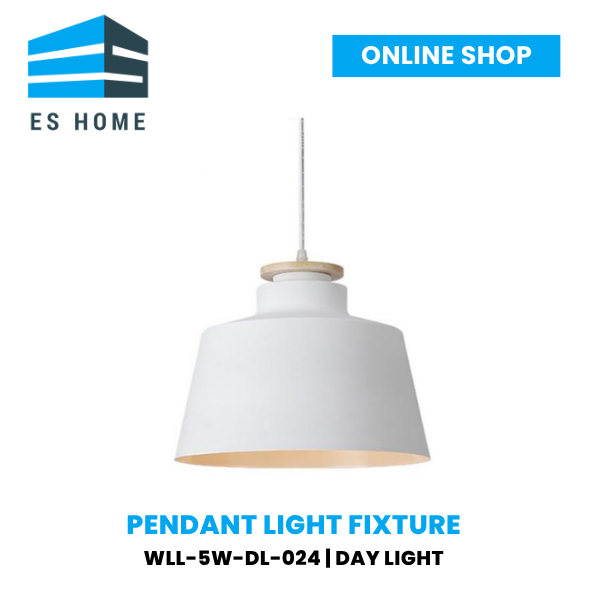 ES Home Pendant Light Fixture E27 White | Shopee Philippines