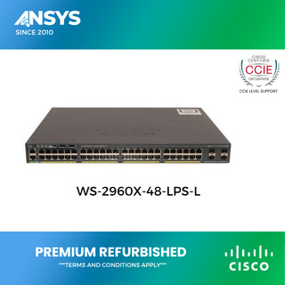 Cisco Switch layer 2 WS-2960X-48-LPS-L 2900 series gigabit PoE (used ...