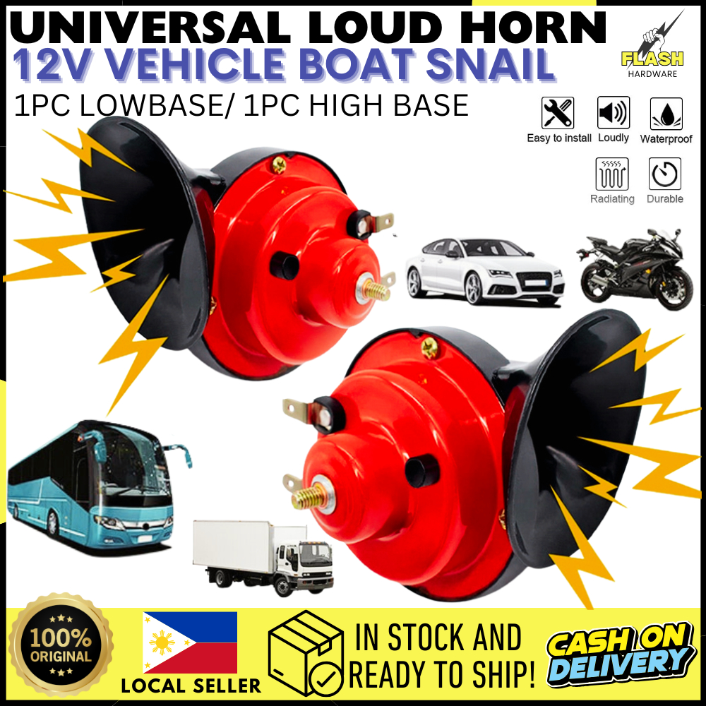 Super Loud Universal Loud Car Horn 12V 300DB Electric Snail Train Horn ...