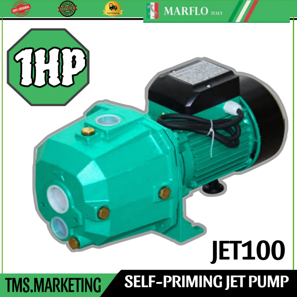 Marflo Self-Priming Jet Pump 1HP JET100 Original Authentic | Shopee ...