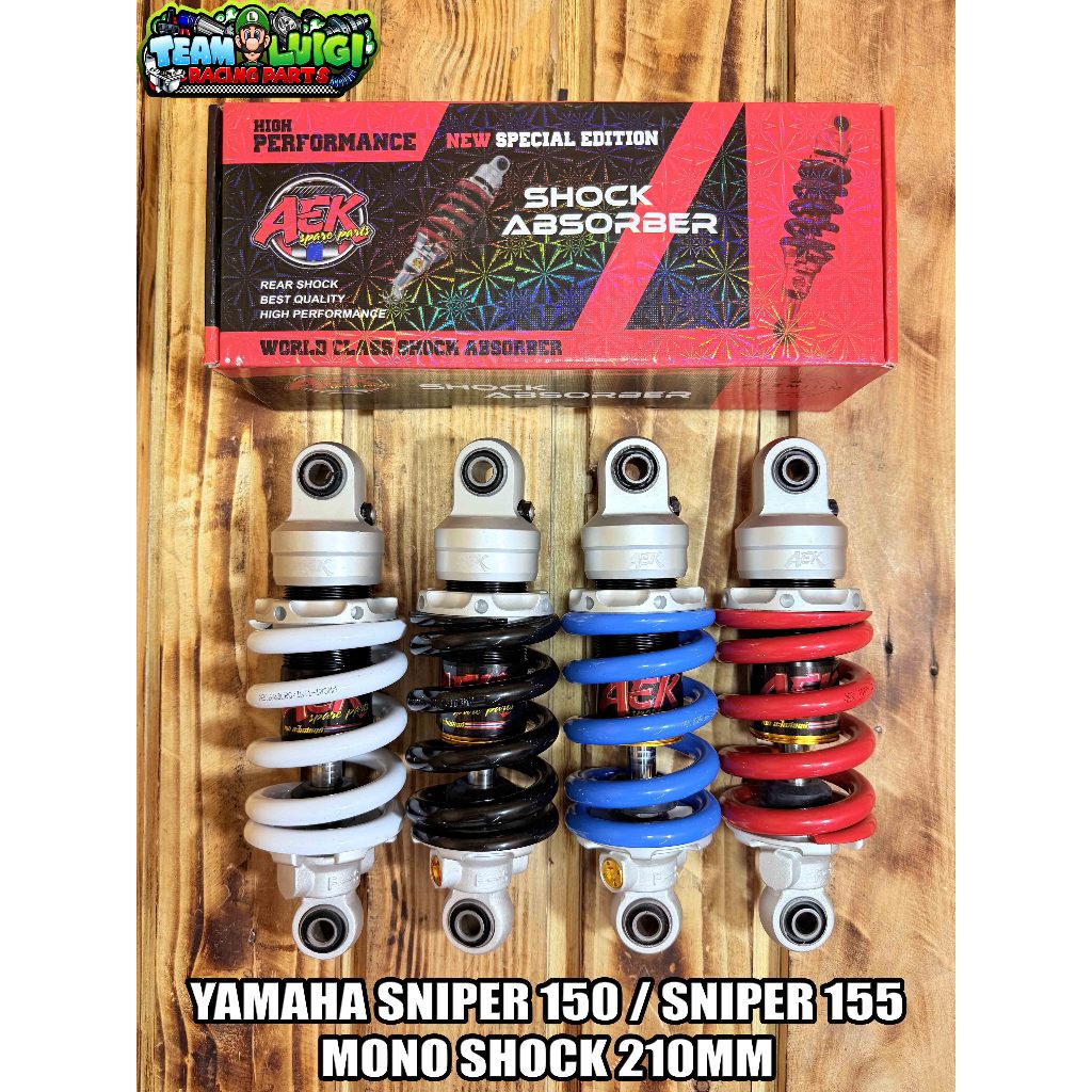 AEK YAMAHA SNIPER 150 / SNIPER 155 MONO SHOCK 210MM 100% MADE IN ...