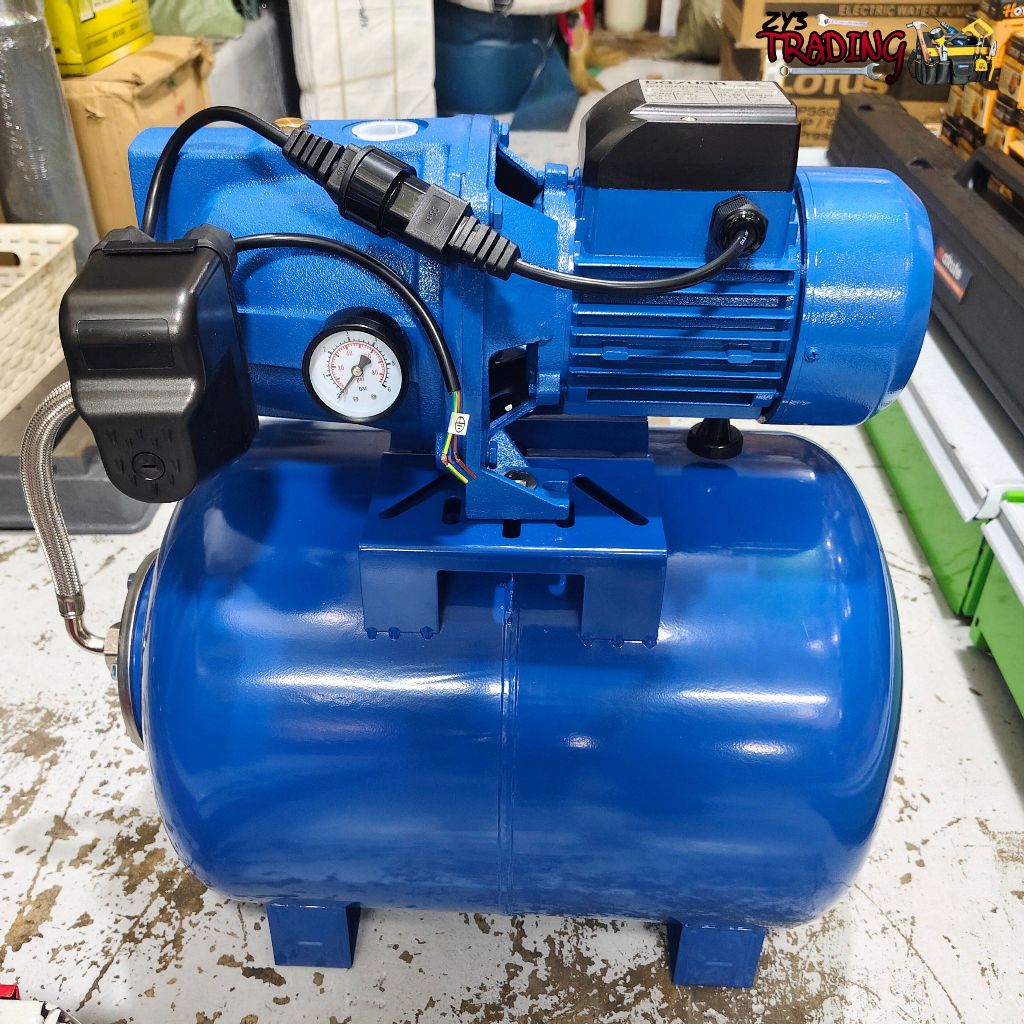 DAYUAN 1HP Self Priming Pump With 50L Bladder Tank JET750AH+50L ...