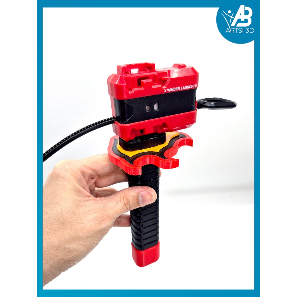 Beyblade Flame Grip Katana Samurai Sword Ninja Grip Handle Custom 3D ...