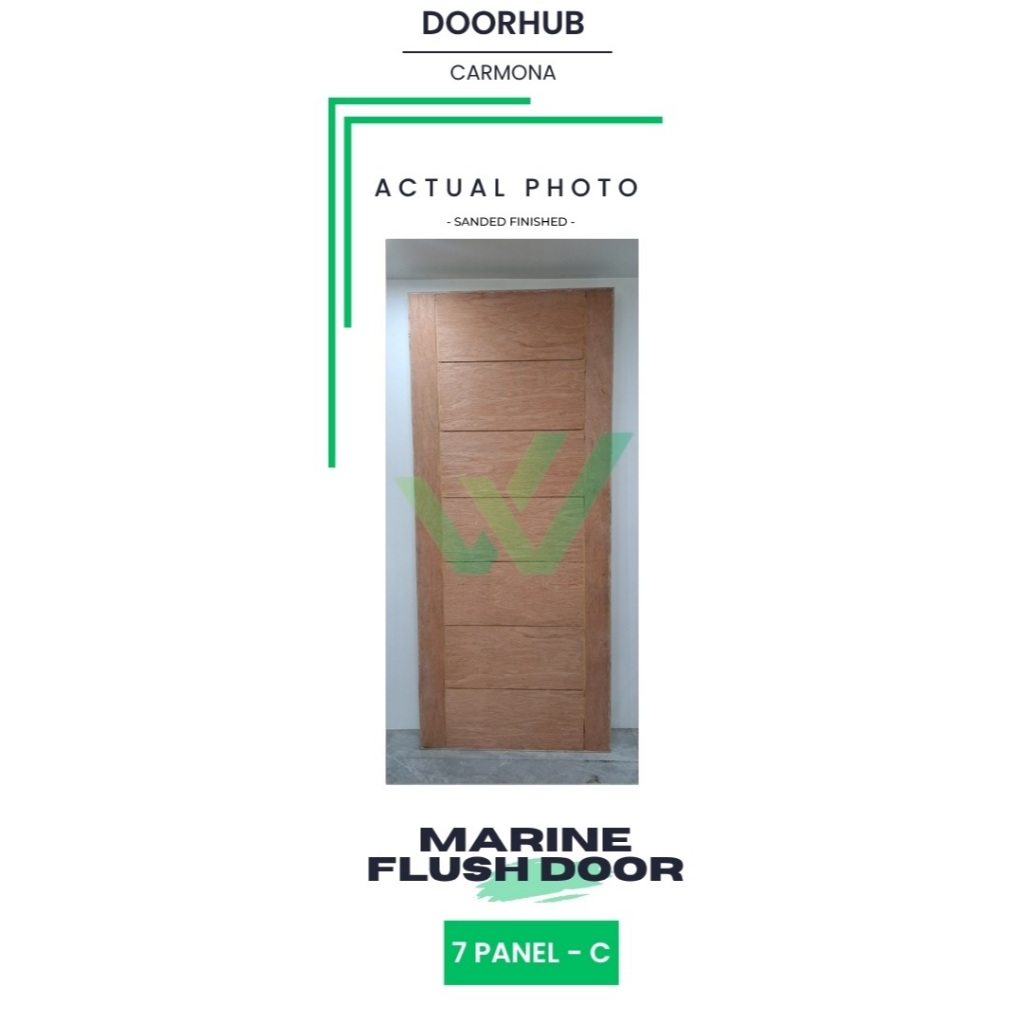 Flush Door - 7 Panel C Design / 2 Lines - Hollow Core Door - Interior ...