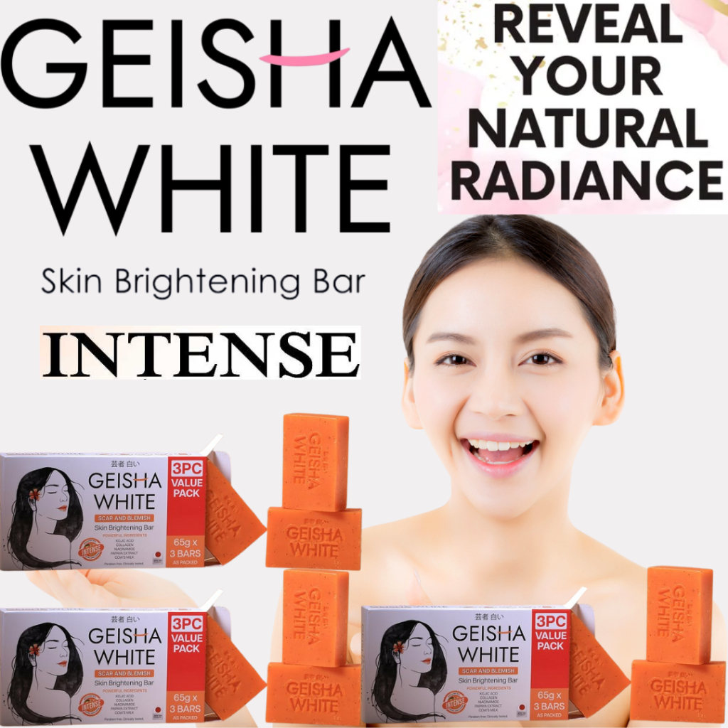 Geisha White Intense Bar Soap – Brightening & Nourishing Formula 65g ...