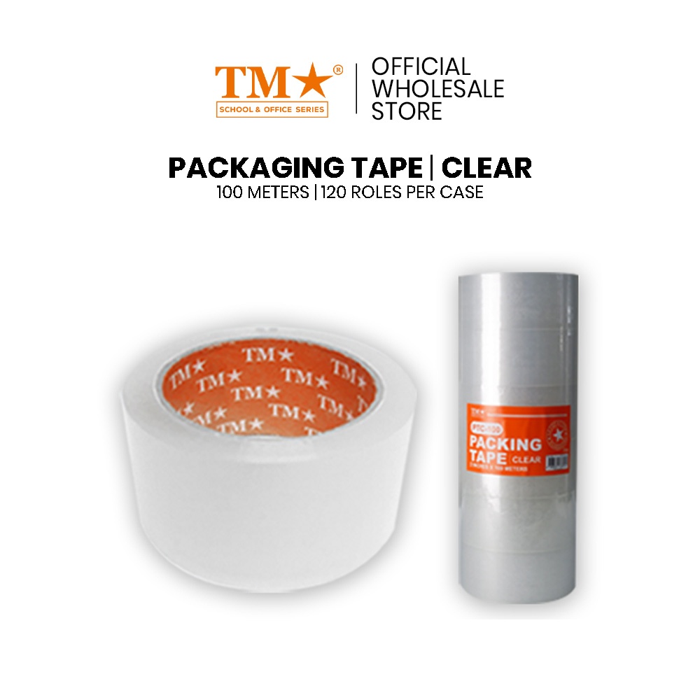 TM | 120 rolls Packing Tape Clear 2 inches x 100 meters (PTC-100 ...