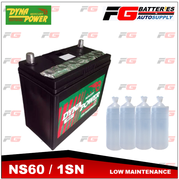 Dyna Power NS60 / 1SN / B24 Low Maintenance Battery | Shopee Philippines