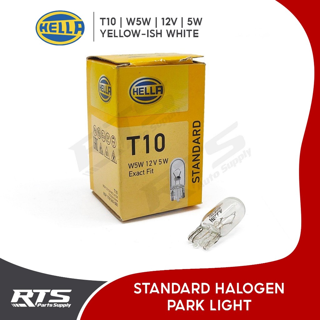 Hella Halogen Bulb Crystal Bulb / Park Light Bulb T10 W5W 12V 5W 2 PC ...