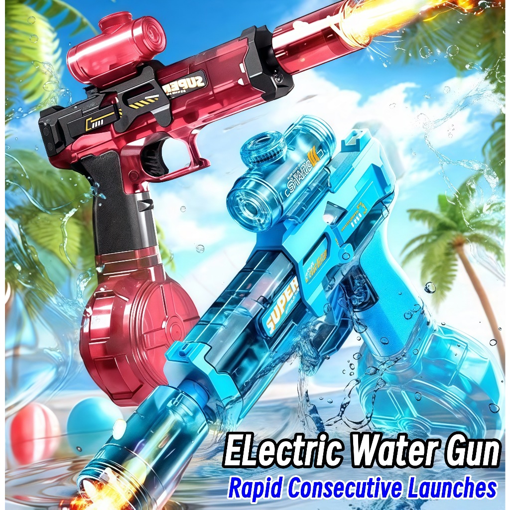 Rapid-fire toy water guns with lights electric water guns toys Powerful ...