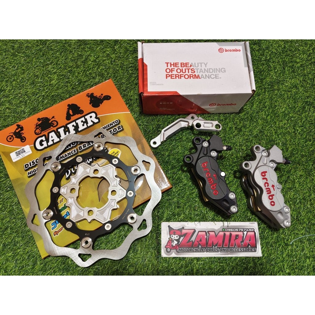 4 Pot Caliper With Cnc Caliper Bracket 260mm & Galper 260mm Disc HONDA ...