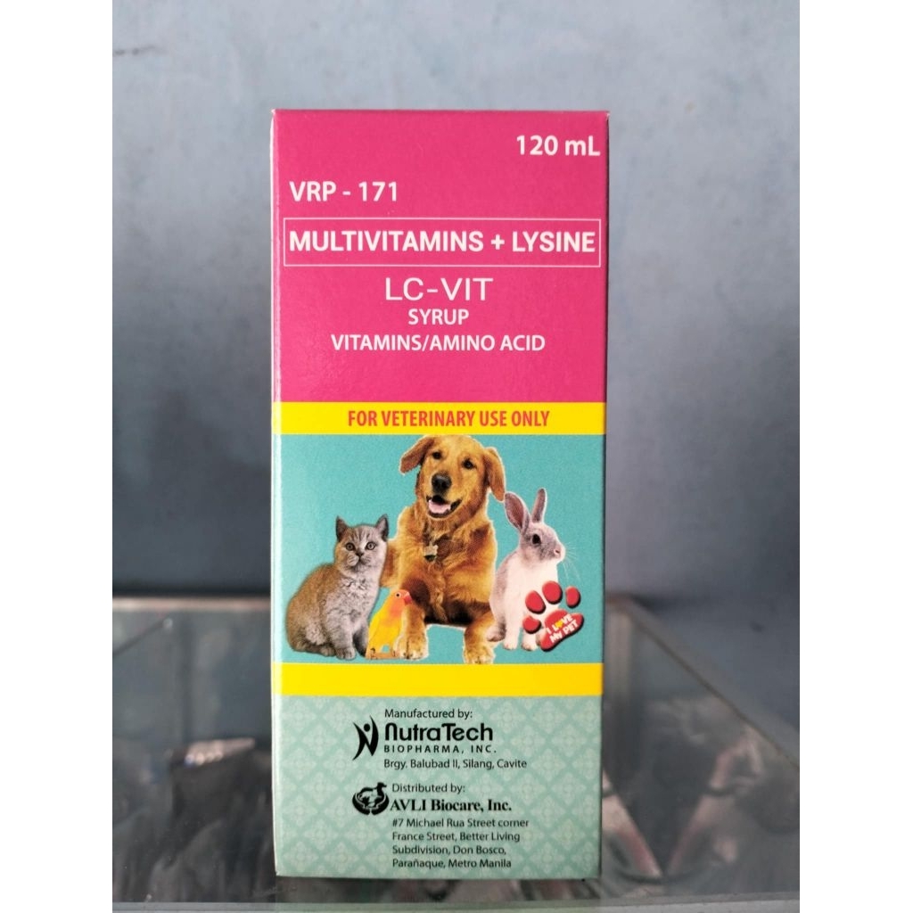 Lc Vit Multi-vitamins Syrup Pet Multivitamin Cat Dog Vitamins 120ml ...