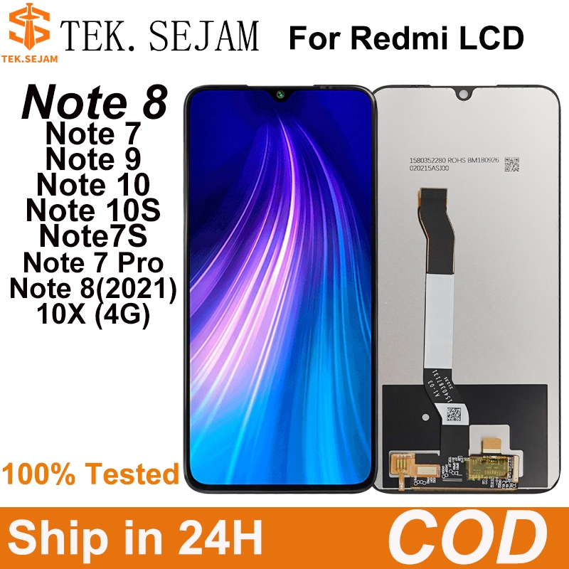 Original LCD For Redmi Note 8 Note 7 7S 7Pro/9/10X Note 10 LCD Display Screen Replacement ...