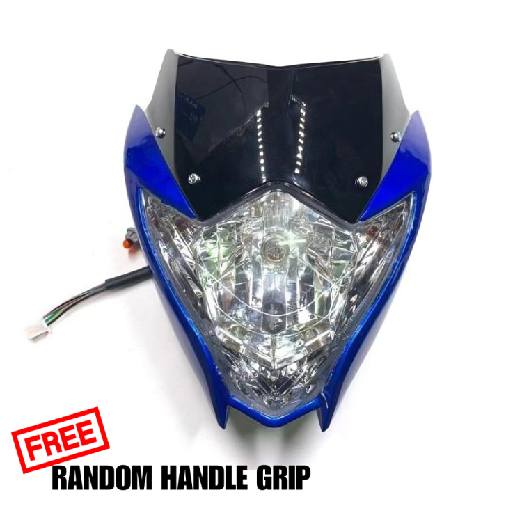 RAIDER 150 NEW HEADLIGHT ASSY COD (FREE HANDLE GRIP!!!) | Shopee ...