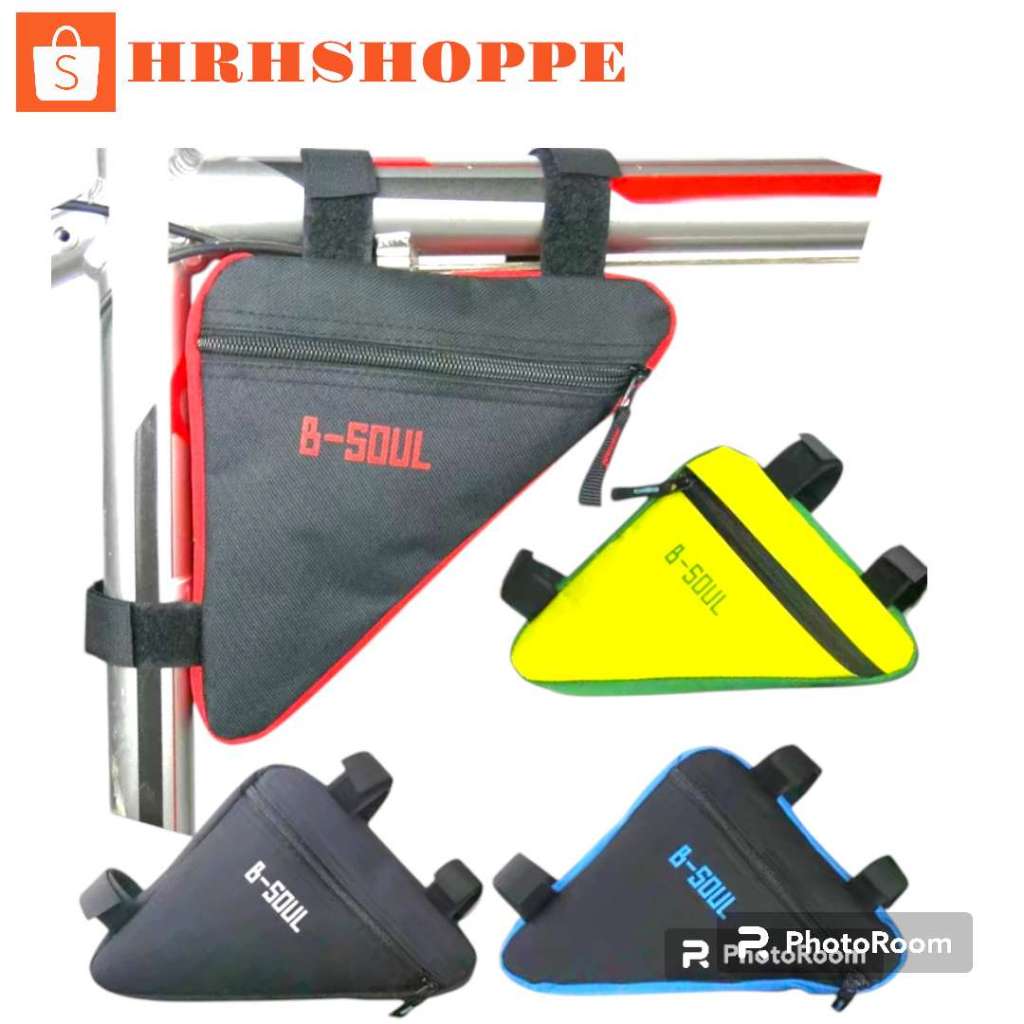 #HRHSHOPPE#Triangle Cycling Bike Bicycle Front Tube Frame Pouch Bag ...