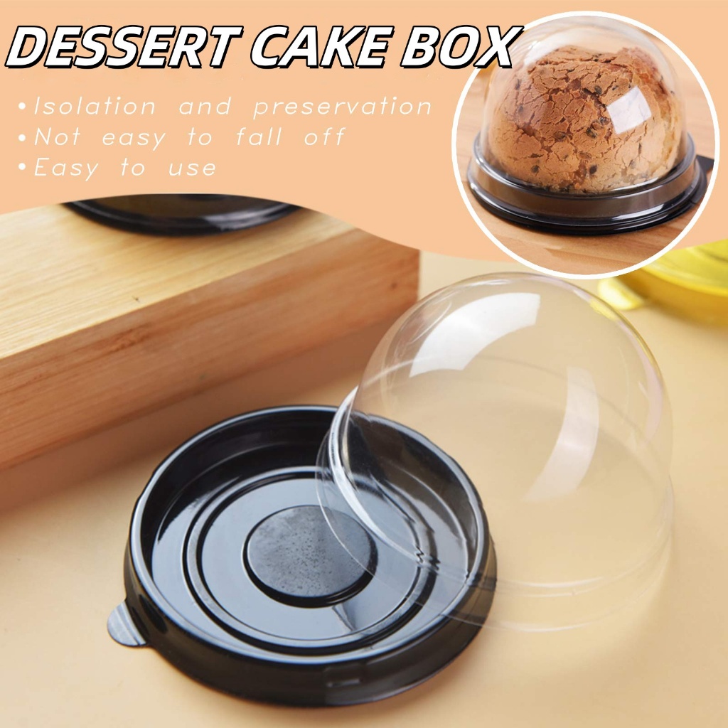 50 PCS Black Dome Container for Mini Cupcake Souvenir Cupcake Holders ...
