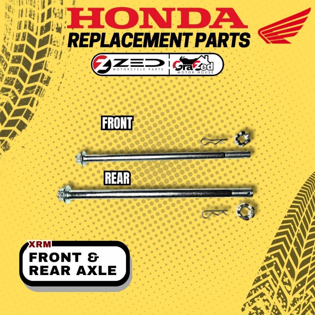 Honda XRM 125 / Trinity / Dash 110 Front and Rear Axle | Shopee Philippines