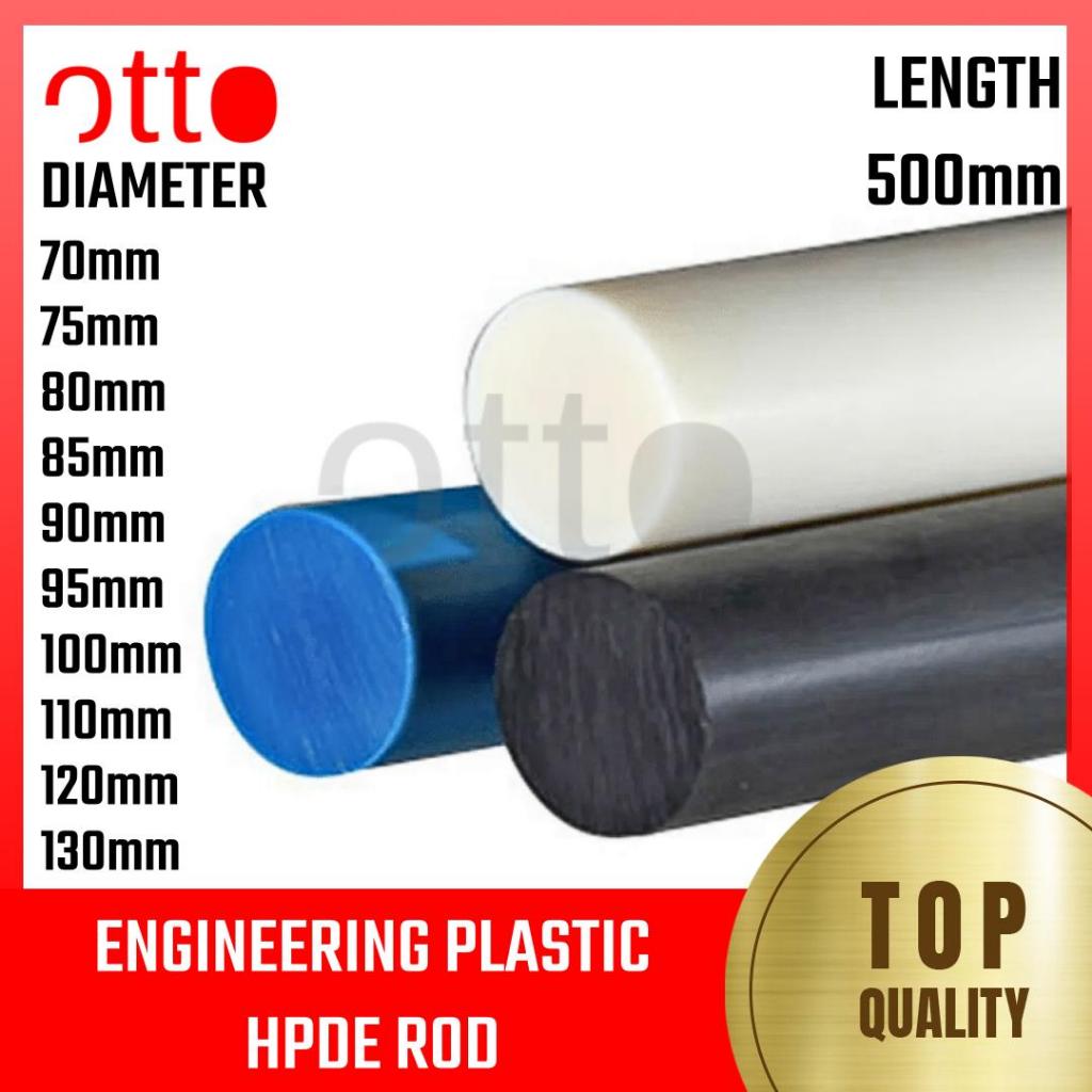Engineering Plastic HDPE Rod White Black Blue 70mm/80mm/90mm/95/100/110 ...