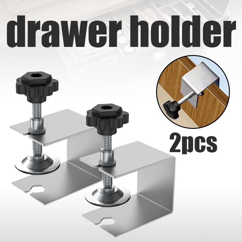 Stainless Steel 2Pcs Drawer Front Installation Clamps Quick Fixing ...