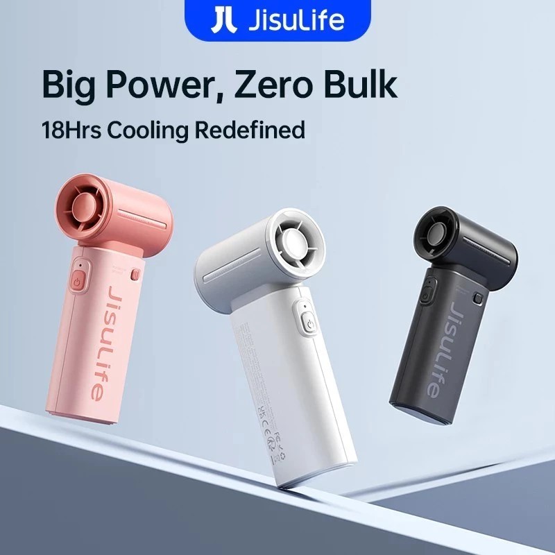 JISULIFE Life 9 Portable Fan Rechargeable 5000mAh Mini Fan, 1-100 Speed ...