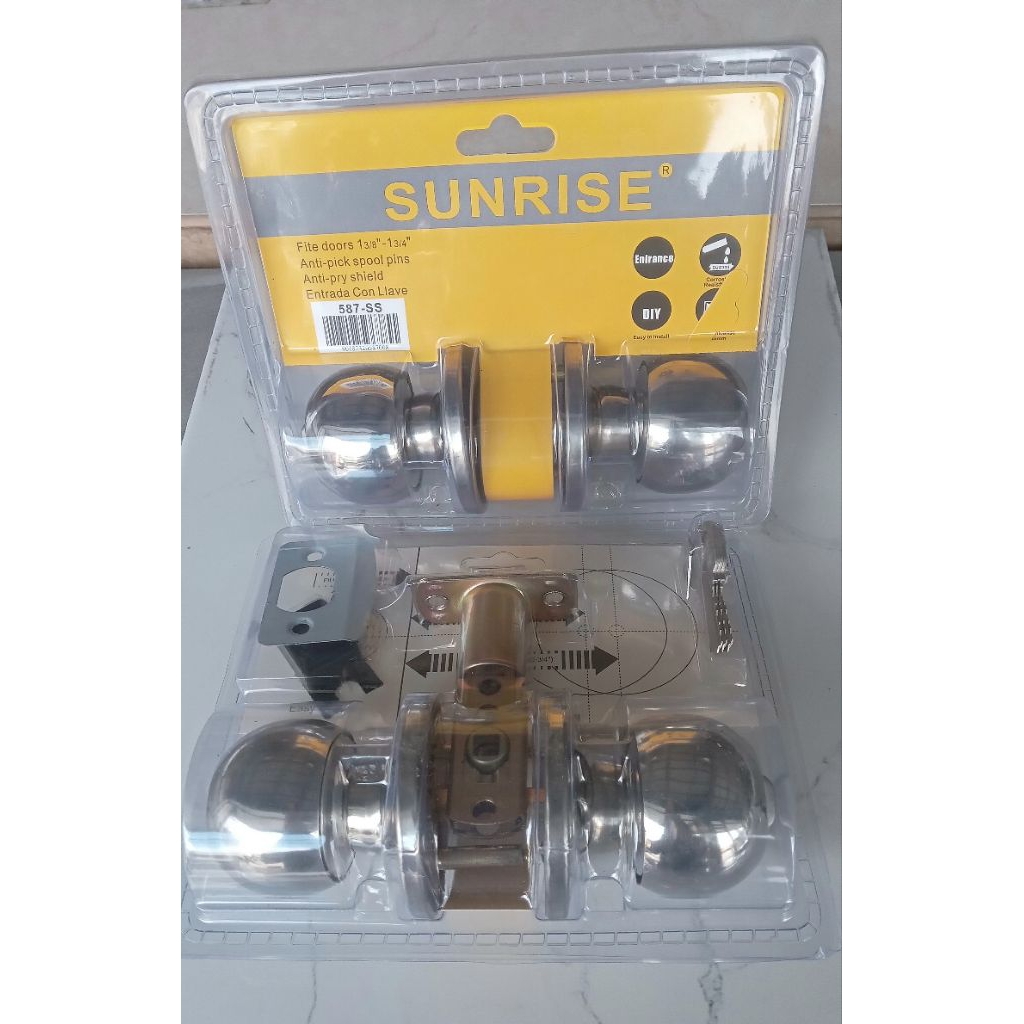 Sunrise Door Lock Set 587SS | Shopee Philippines