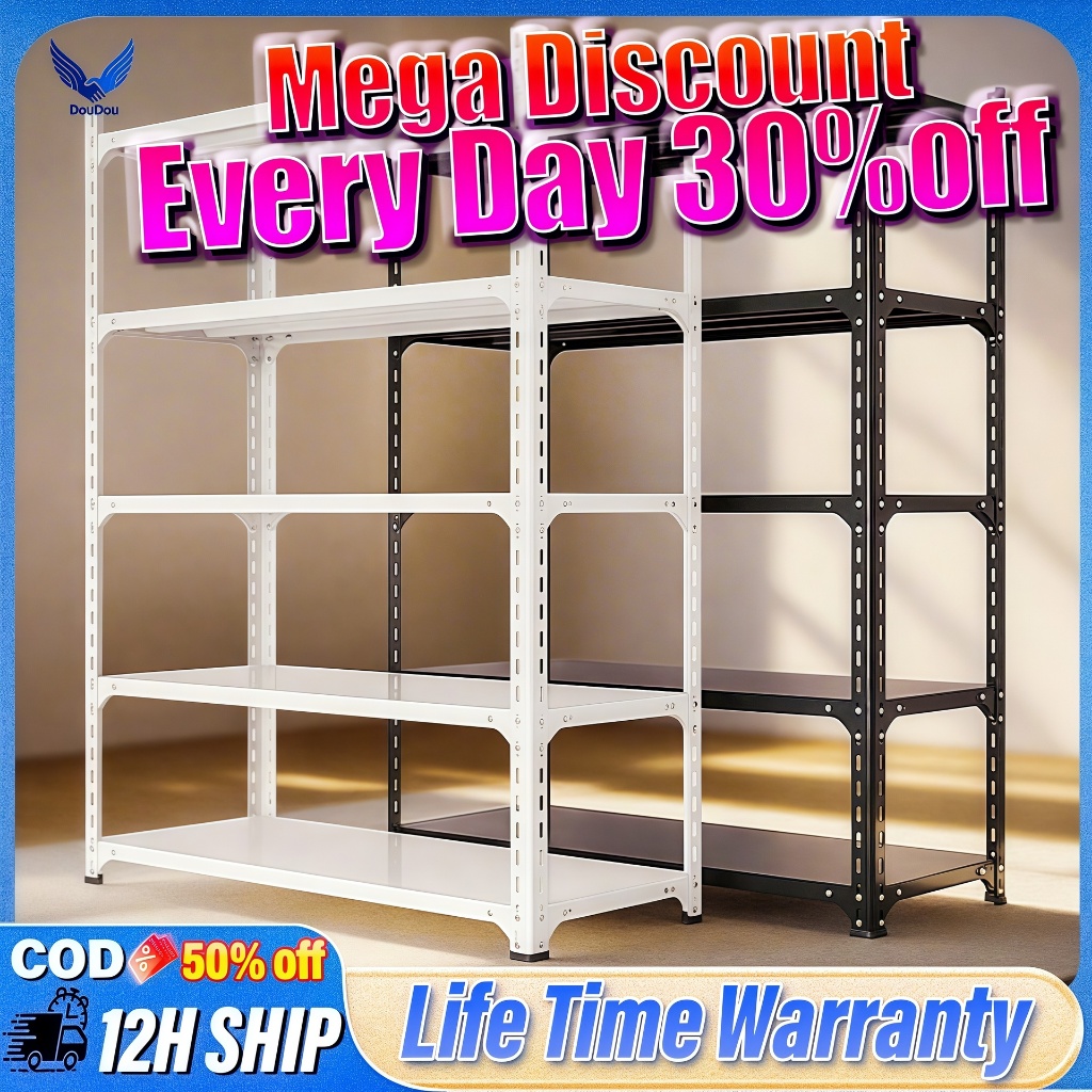 6Layer Metal Rack Organizer Layer Heavy Duty Boltless Rack Stainless ...