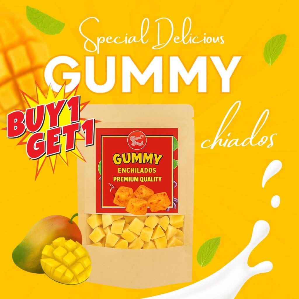 Mango Enchilados Dried Mango Gummies Candy 250g Sweet & Chewy Mango ...
