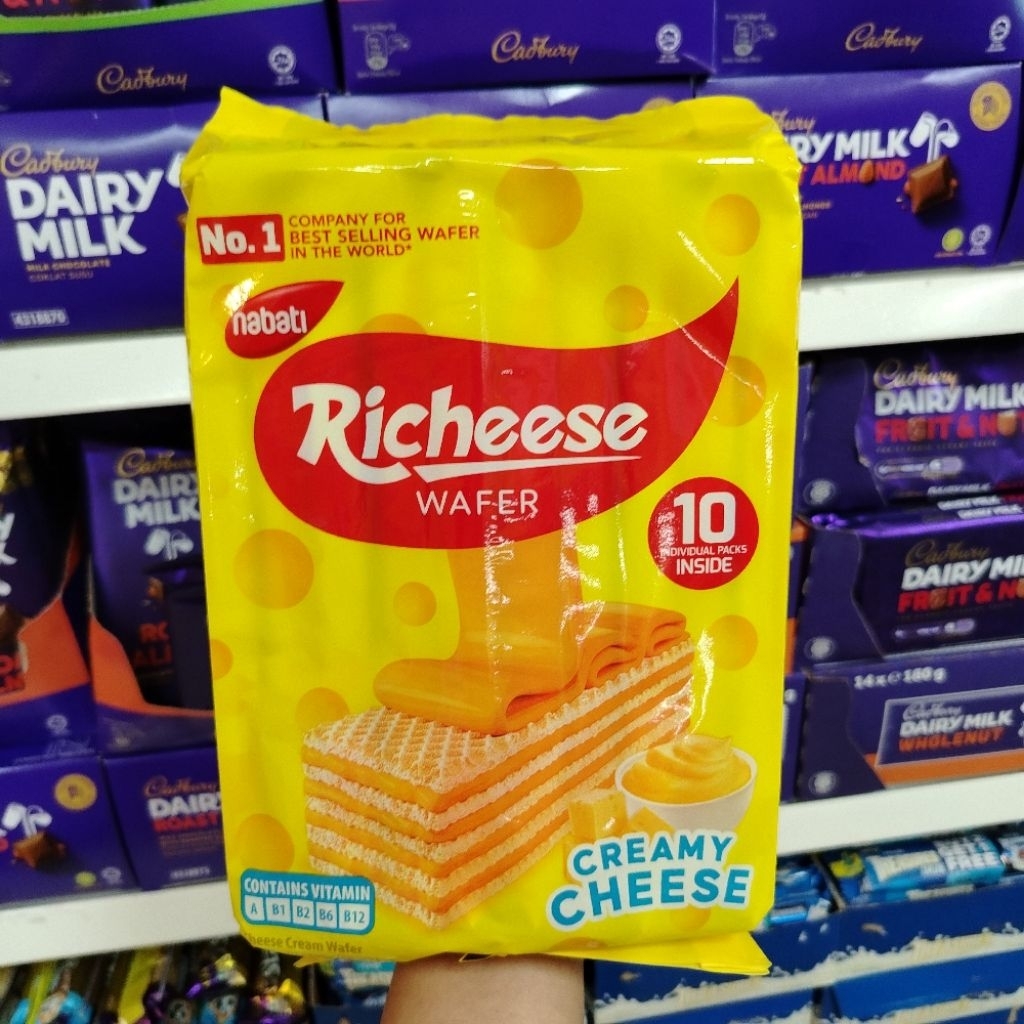 Nabati Richeese/Richoco Cream Wafer 240g (10x24g) | Shopee Philippines