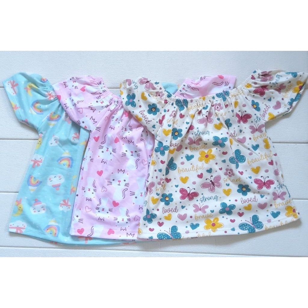 Off Shoulder Tops for kids girls | Shopee Philippines