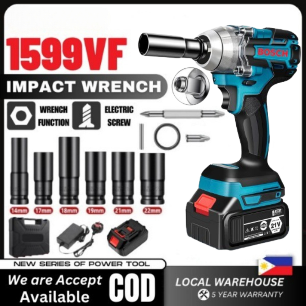 1599VF Electric impact wrench cordless drill 6 Size Cordless Brushless Screwdriver Power Tools ...