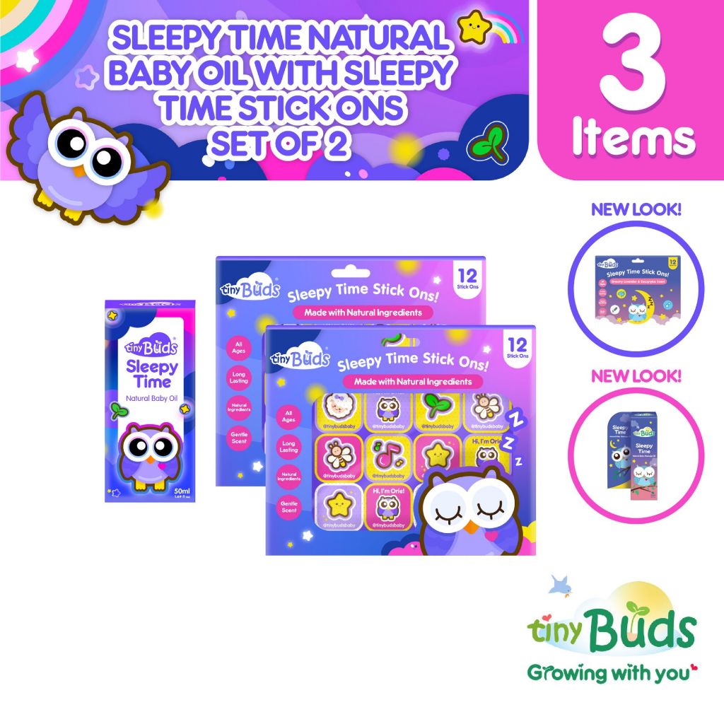 Tiny Buds Sleepy Time Oil with 2 Sleepy Time Stick Ons | Shopee Philippines