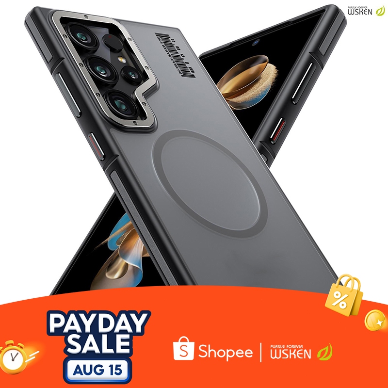 WSKEN Magnetic Case for Samsung Galaxy S25 Ultra Shockproof Slim S24U ...