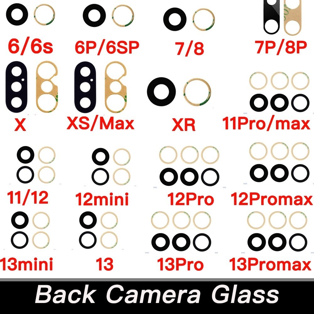 Back Camera Glass Lens Compatible For Iphone X XR 11 12 13 Pro Max 14 ...