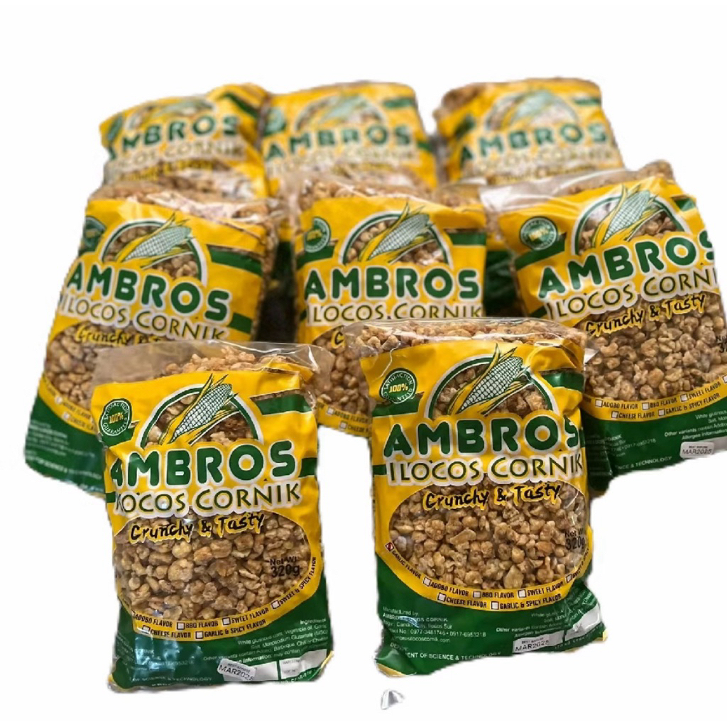 AMBROS Ilocos Cornik 320 grms crunchy & tasty Crisp Snack Pasalubong ...