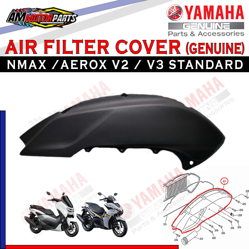 AIR FILTER COVER FOR NMAX/AEROX V2/V3 STANDARD VERSION (B6H-E4412-10 ...