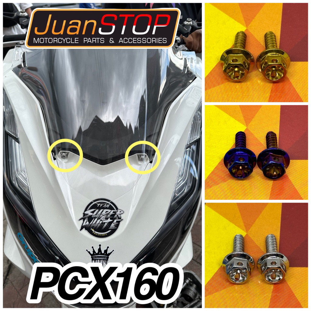 PCX160 Visor Bolts (2pcs) | Shopee Philippines