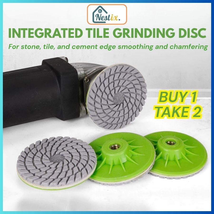 Multi-functional grinding disc integrated polishing and edge chamfering ...