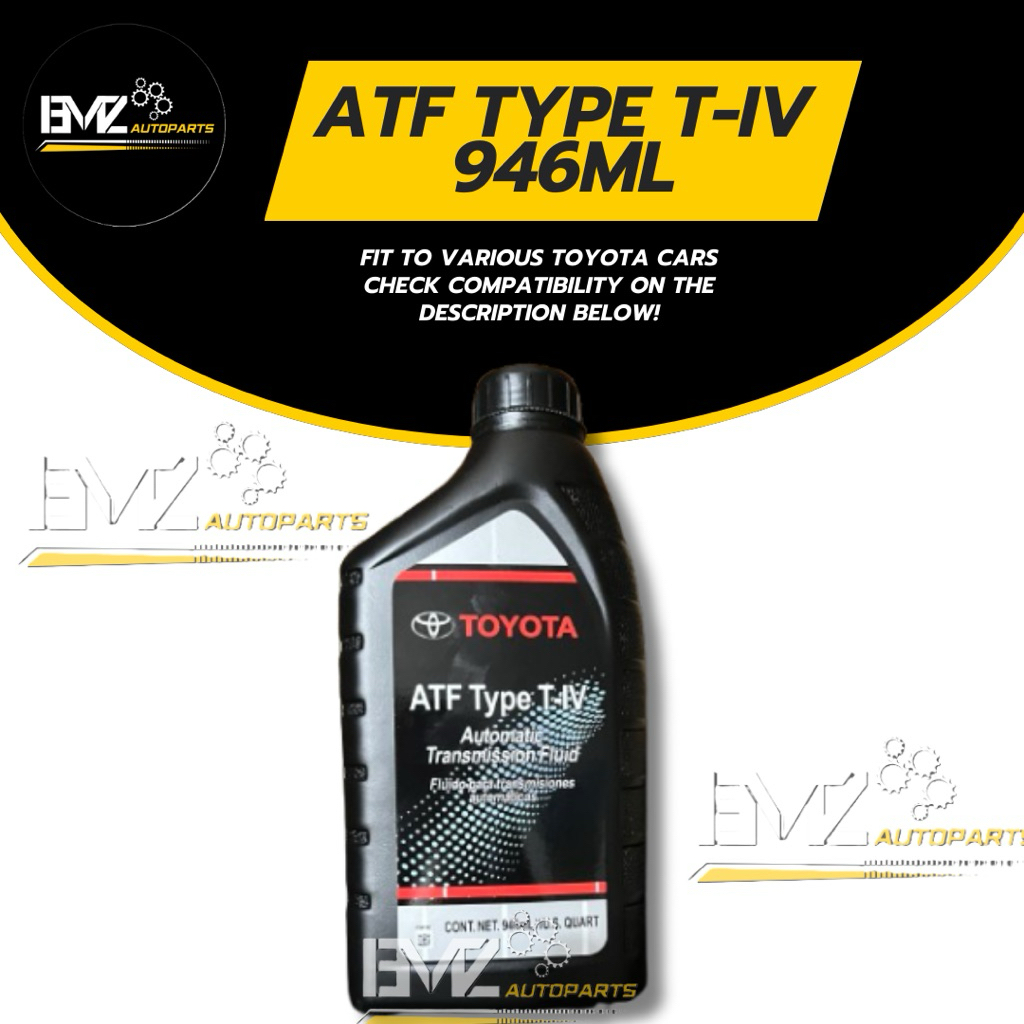 Toyota ATF TYPE T-IV – 946ml (Automatic Transmission Fluid) | Shopee ...