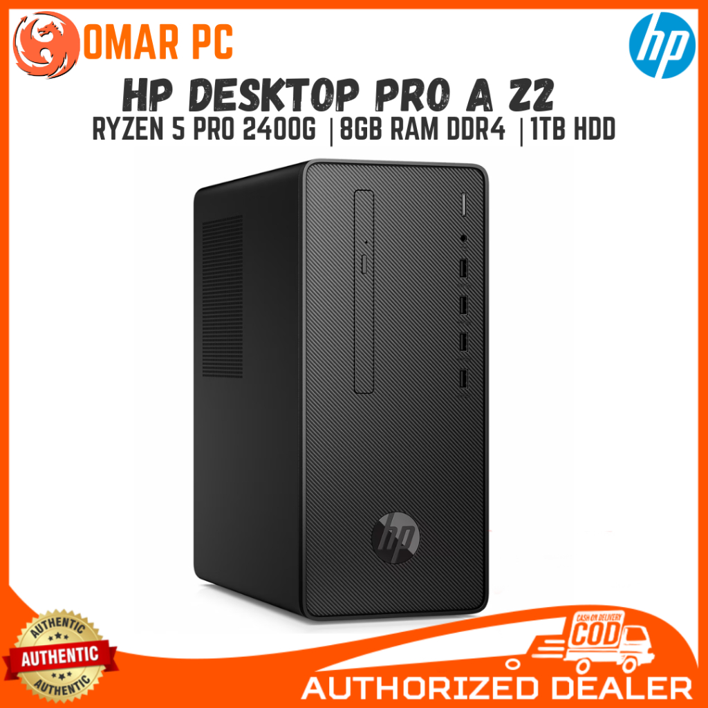 BRANDNEW HP DESKTOP PRO A Z2 AMD RYZEN 5 PRO 2400G | 8GB RAM DDR4 | 1TB ...