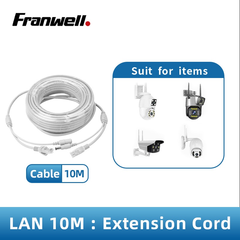 V380 Rj45 Plus Dc Power Extension Ethernet CCTV Cable Lan For Poe Ip ...