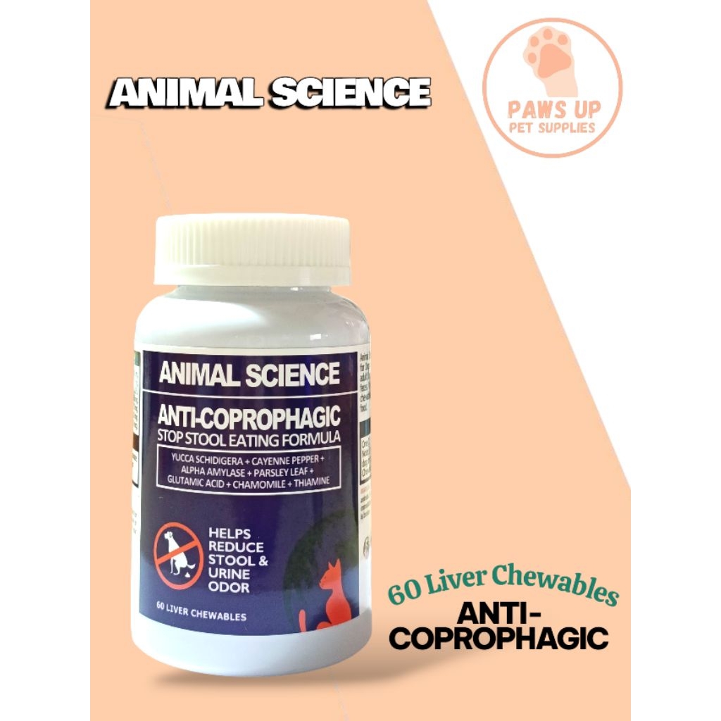 Animal Science Anti- Coprophagic (60 Liver chewables) | Shopee Philippines