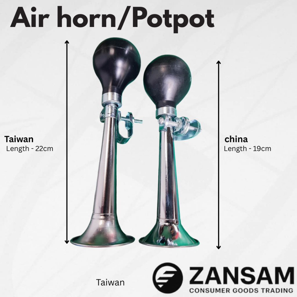 Air horn straight/ Potpot for Bike/ Busina for BIke/Manual/Heavy Duty ...