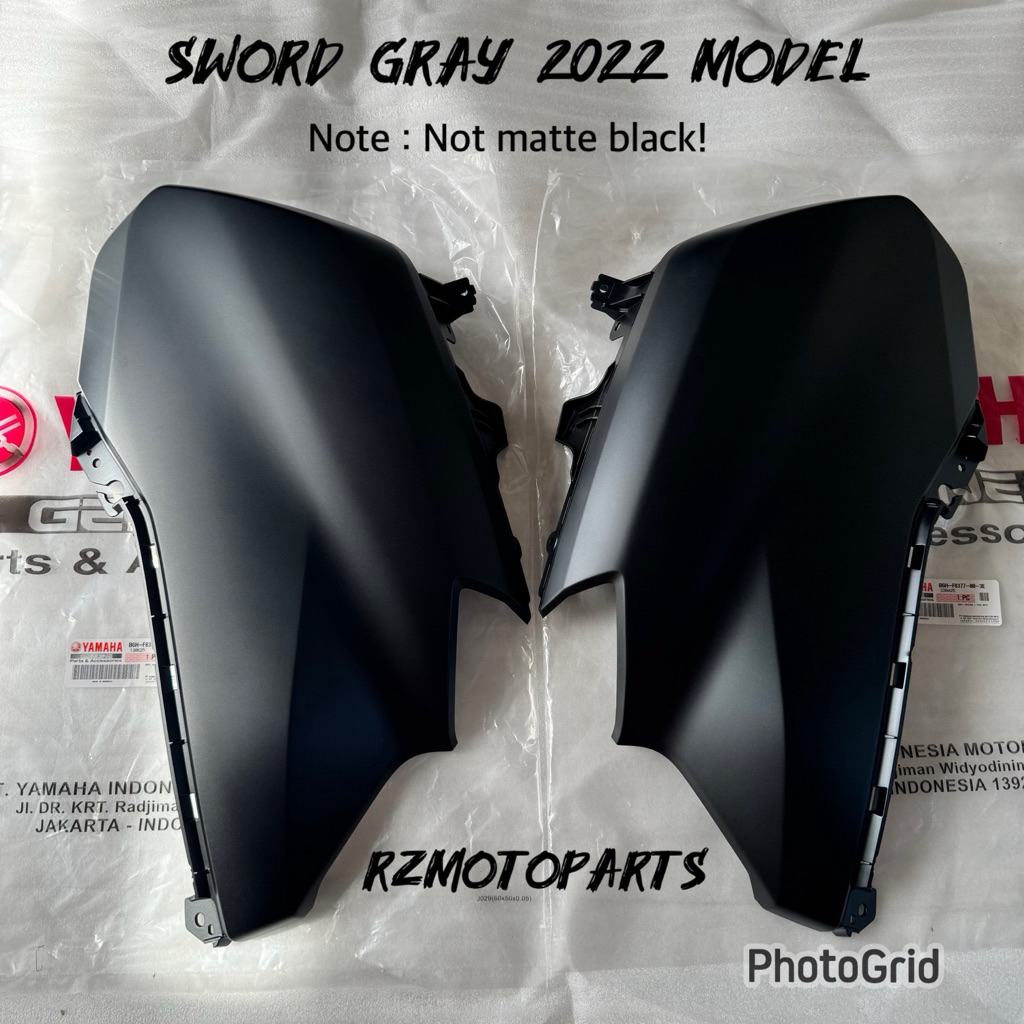 NMAX V2 BODY COWLING SWORD GRAY 2022 (hindi matte black) | Shopee ...