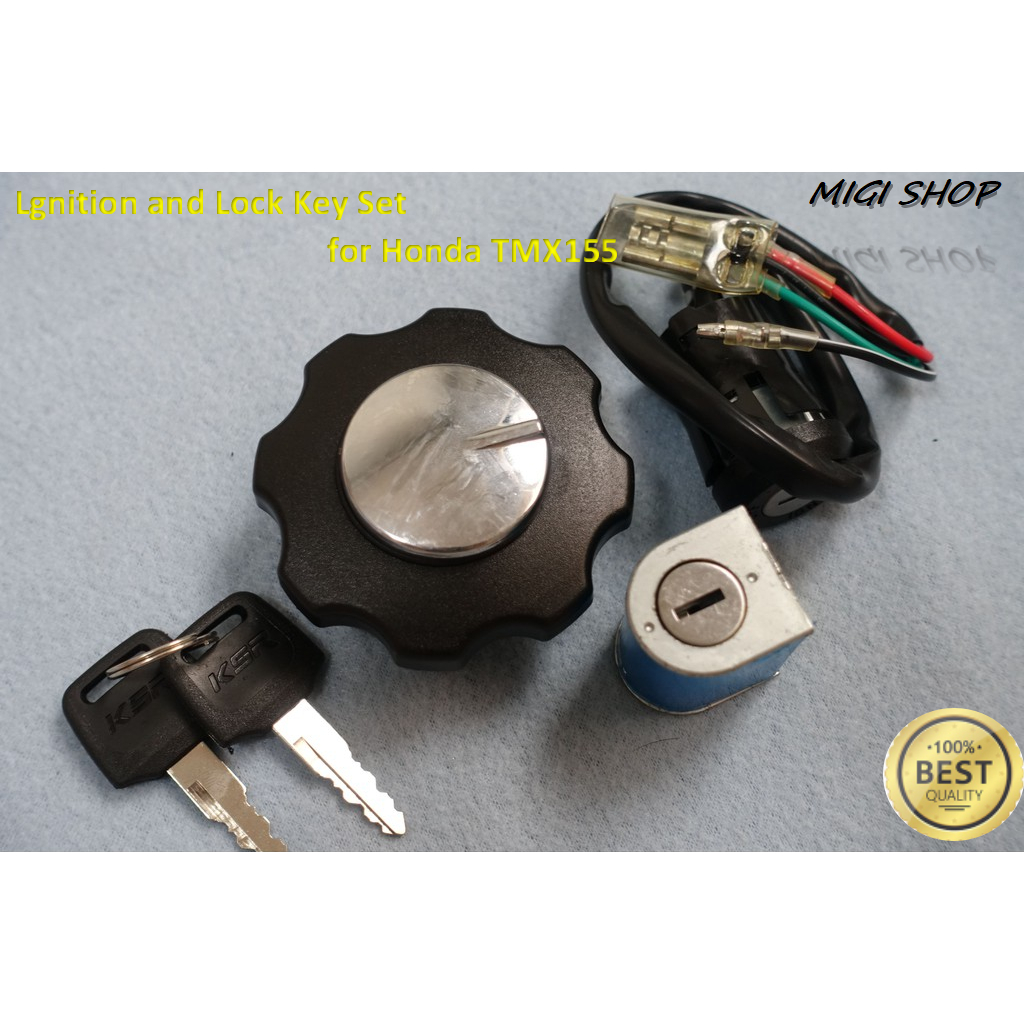 Honda TMX 155 Motorcycle Ignition Switch with Fuel Tank Lock & Key ...