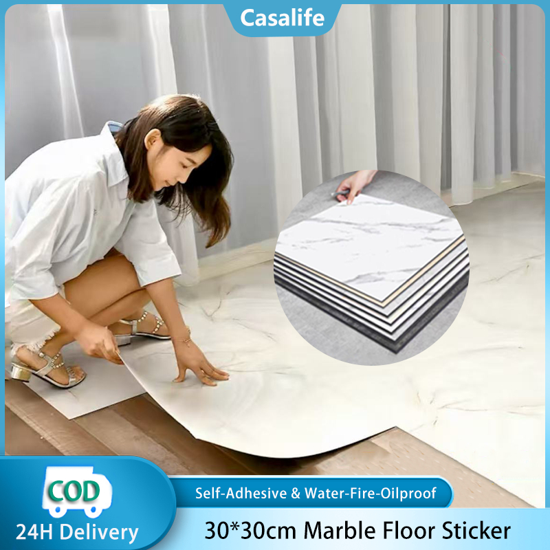 Marble Vinyl Tiles Floor Stickers Self Adhesive Tiles 30*30cm Home ...