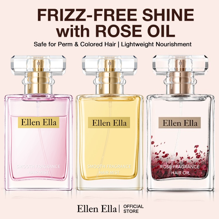 Ellen Ella Hair Spray 3pcs Set Long Lasting Perfume Smooth Hair Repair ...