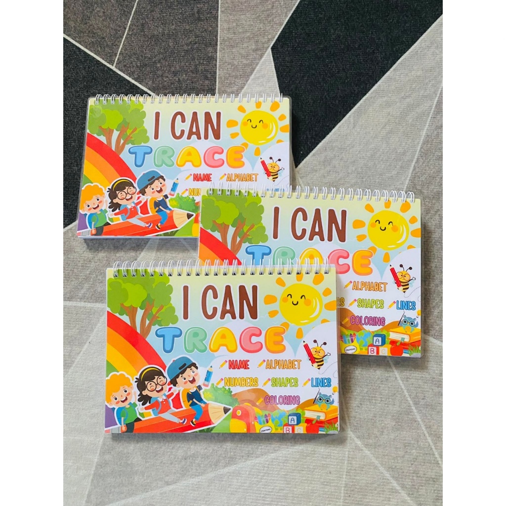 I Can Trace Workbook Tracing, Writing, Name, Alphabets, Numbers, Colors ...