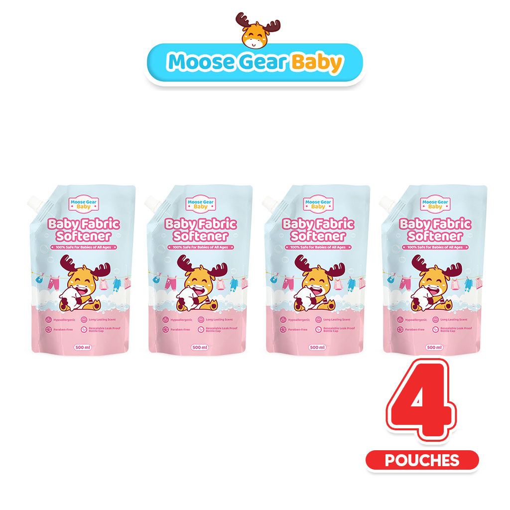 Moose Gear Baby Fabric Softener 4PACKS 500ml (Powder Scent ...
