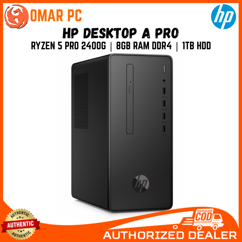 BRANDNEW HP DESKTOP PRO A Z2 AMD RYZEN 5 PRO 2400G | 8GB RAM DDR4 | 1TB ...